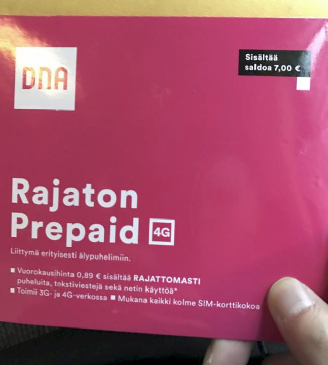 芬蘭 DNA prepaid 無限7日上網卡 – SimEgg.city 閃蛋町 – 上網卡Wifi蛋資料庫